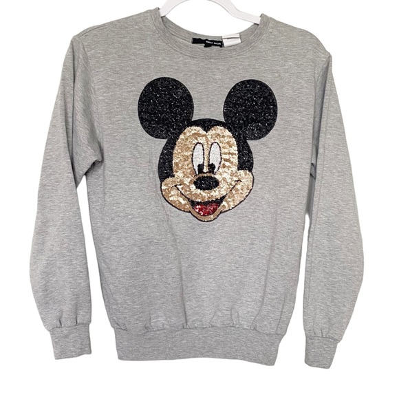 Disney | Tops | Disney X Tally Weijl Mickey Mouse Sequin Embellished ...